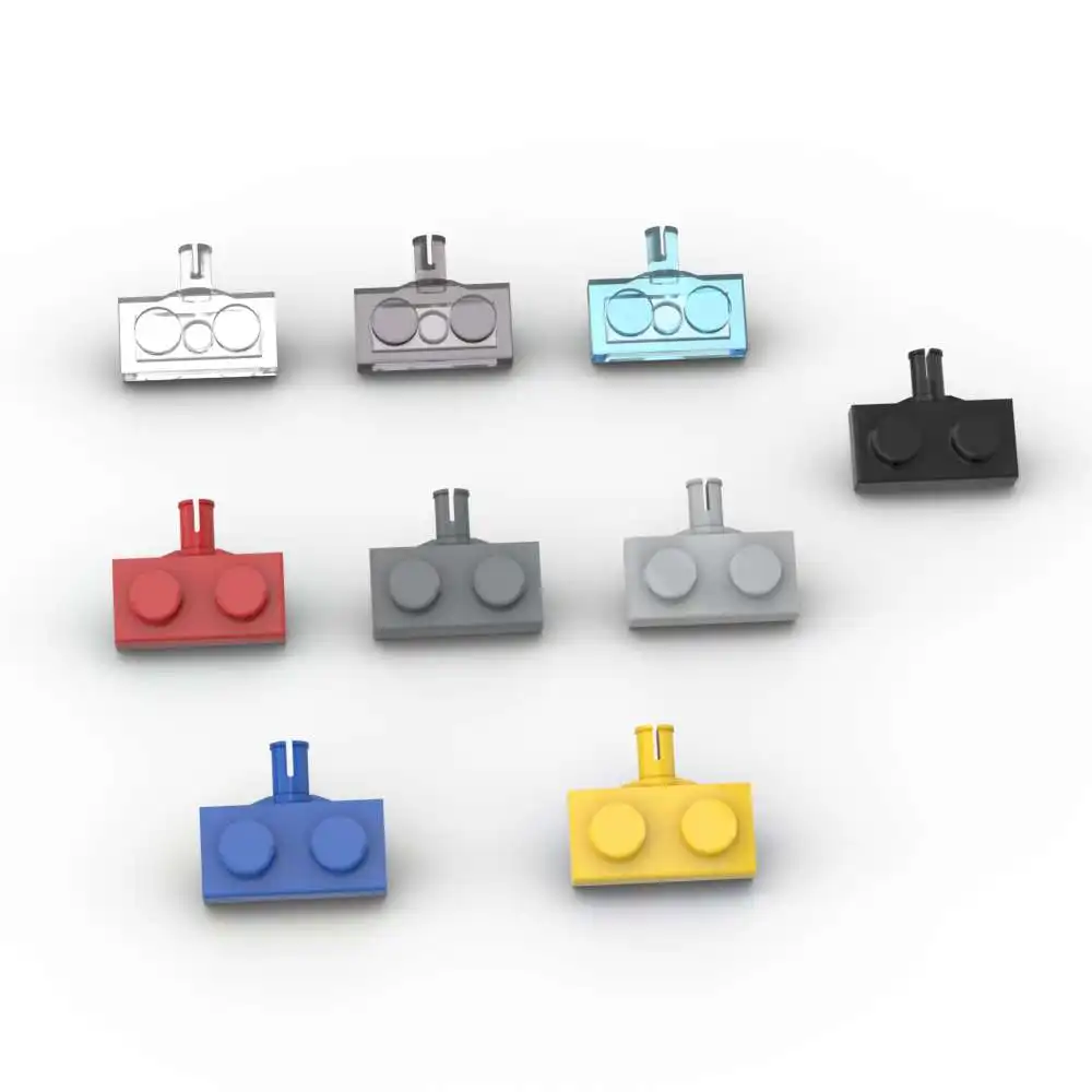 MOC-10PCS-21445-Modified-1x2-Building-Blocks-6157-With-Wheel-Holder ...