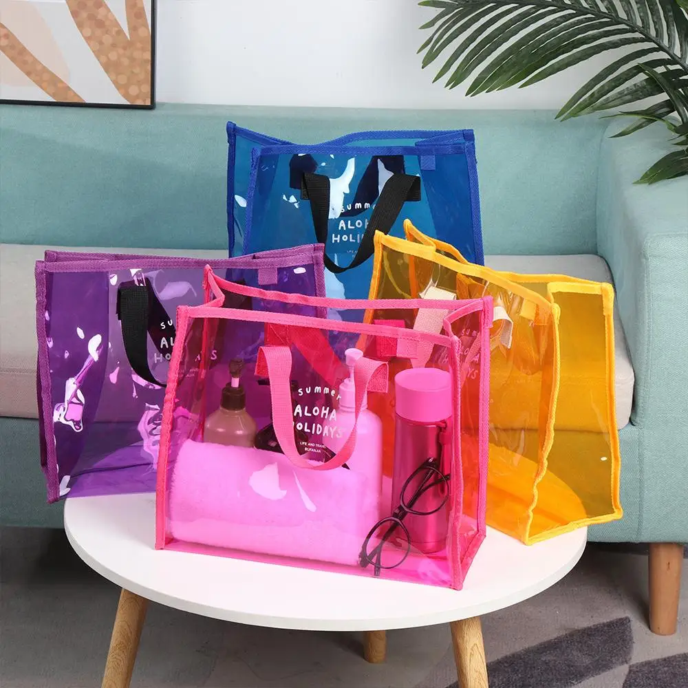 New-Summer-Transparent-Clear-handbag-For-Women-Beach-Bag-Large-Capacity ...