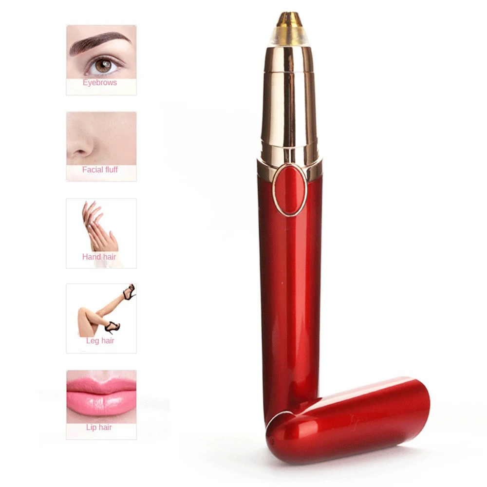 Electric-Eyebrow-Trimmer-Women-s-Lipstick-Eyebrow-Trimmer-Portable ...