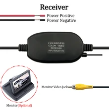 2.4G Wireless Car Rear View Camera Color Video Transmitter Receiver Kit ...