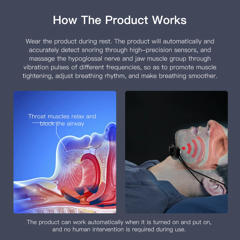 Xiaomi Smart Anti Snoring Device Mini Snoring Stopper Sleep Machine ...