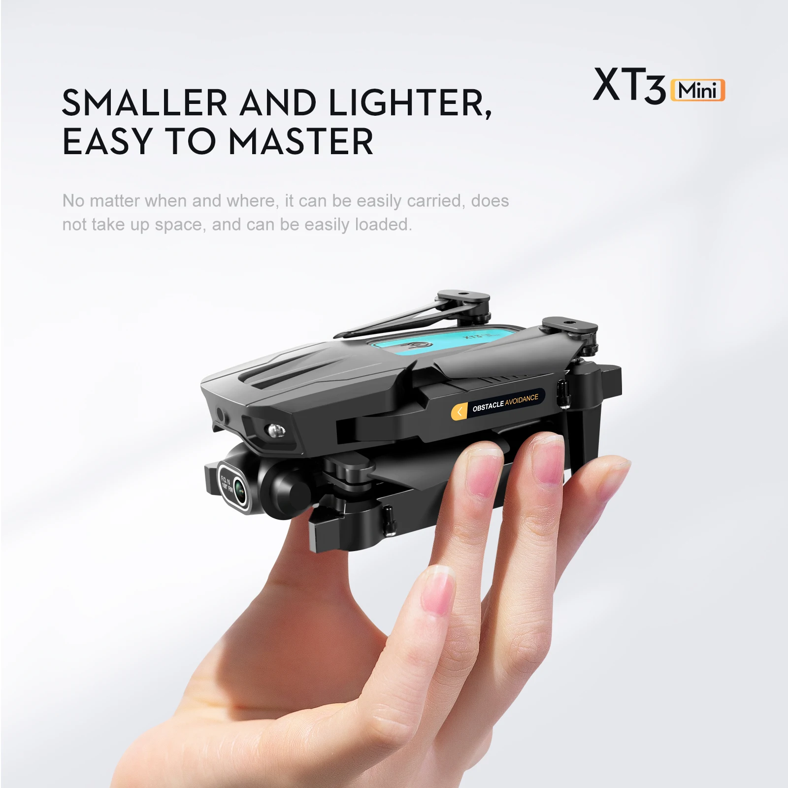 Sac Dual4K 3B-JINHENG Mini importateur XT3, quadrirotor pliable, jouets ...