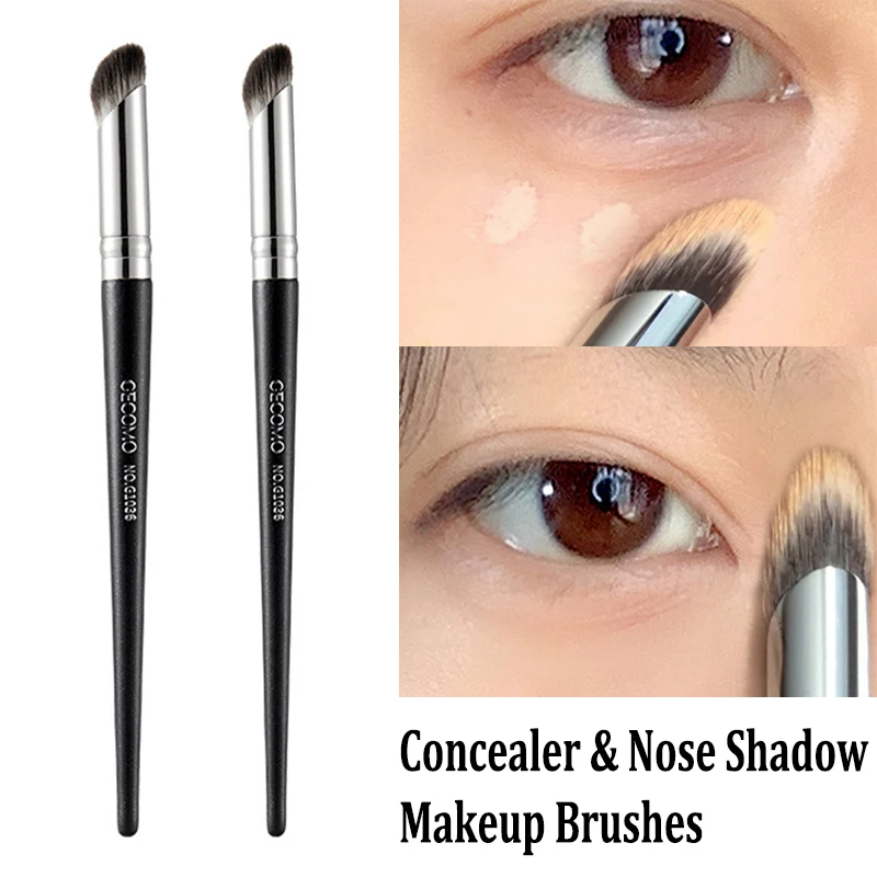 Concealer Makeup Brushes Dark Circles Multi-Function Nose Shadow Brush Cosmetic Liquid ...