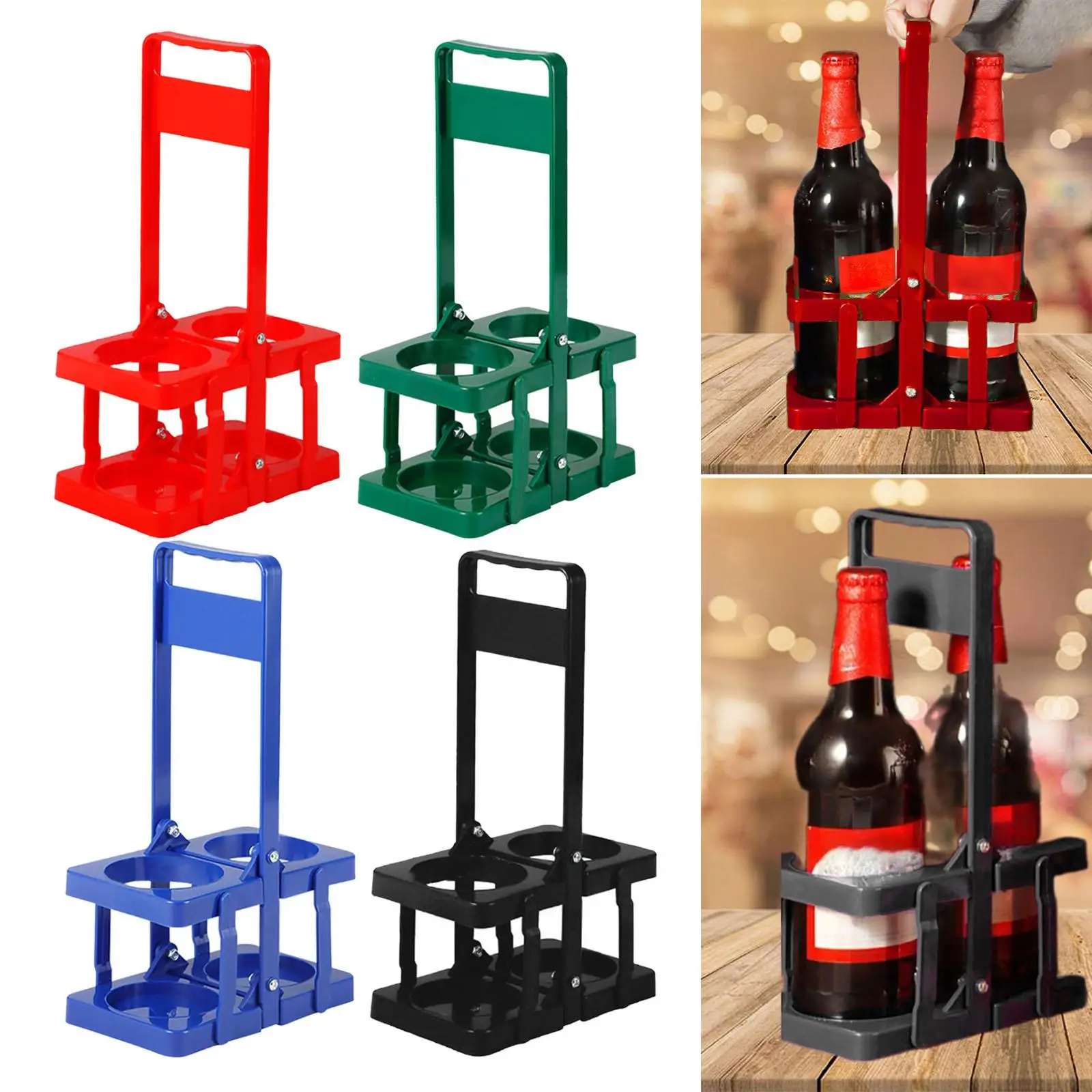 Sports-Water-Bottle-Carrier-Basket-with-Handle-Foldable-Bottle-Holder-2 ...