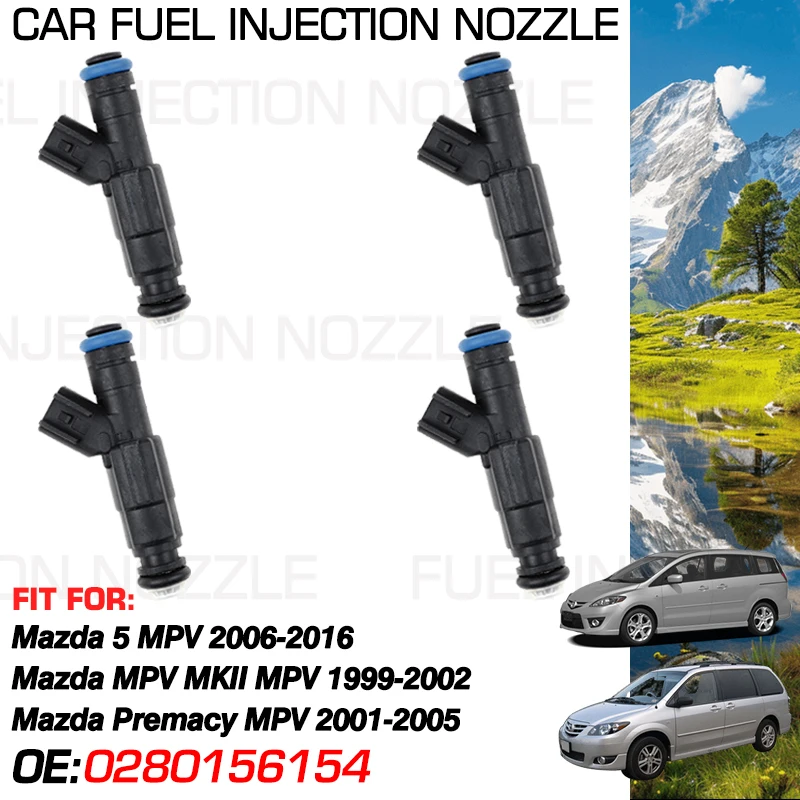 4x-Car-Fuel-Injectors-Nozzle-Injection-for-Mazda-Premacy-MPV-2001-2005 ...