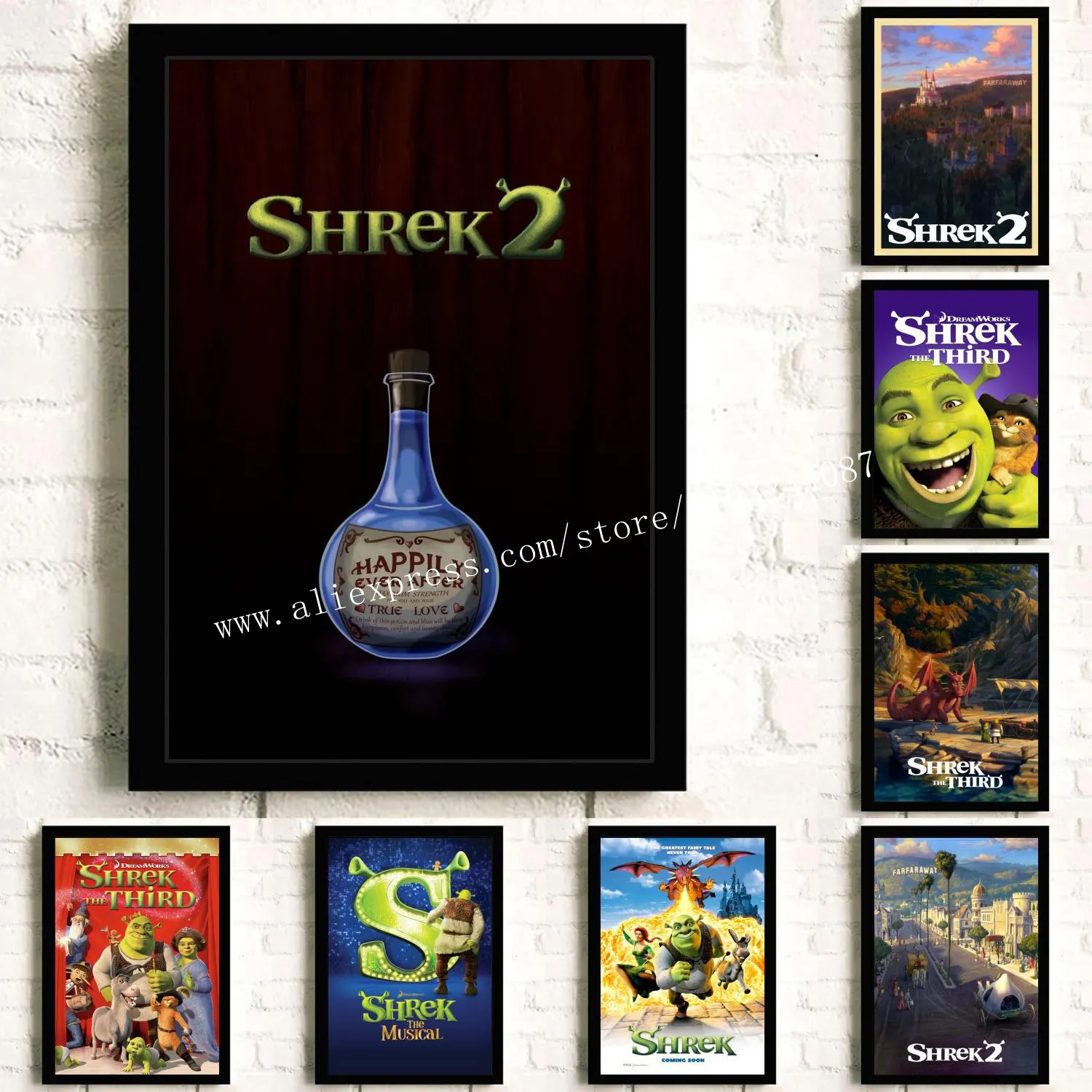 Shrek-Poster-Decorative-Painting-Canvas-Poster-Wall-Art-Living-Room ...