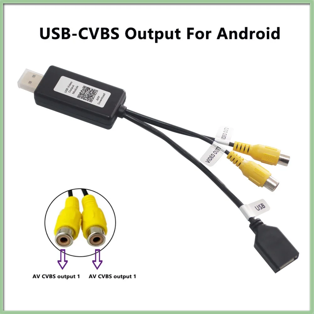 Plug-and-Play-USB-CVBS-Video-Output-Adapter-2-CVBS-Output-To-RCA-Cable ...