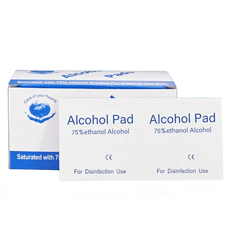 100pcs-Box-Alcohol-Swabs-Pads-Wet-Wipes-Cleanser-Sterilization-Portable ...