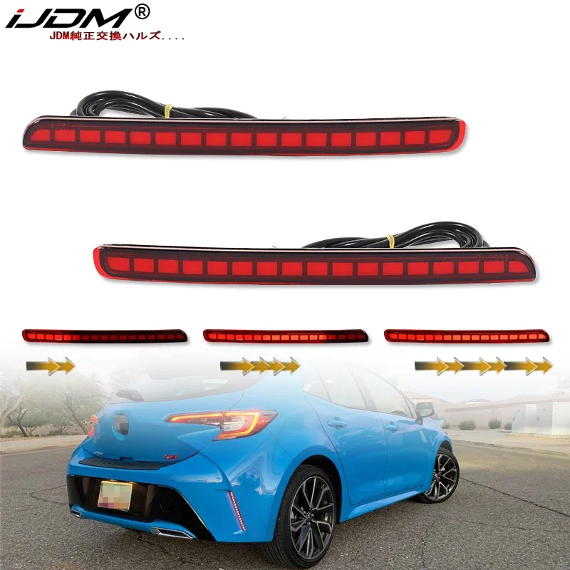 iJDM-Bumper-Reflector-Lights-For-Toyota-Corolla-Hatchback-Function-as ...