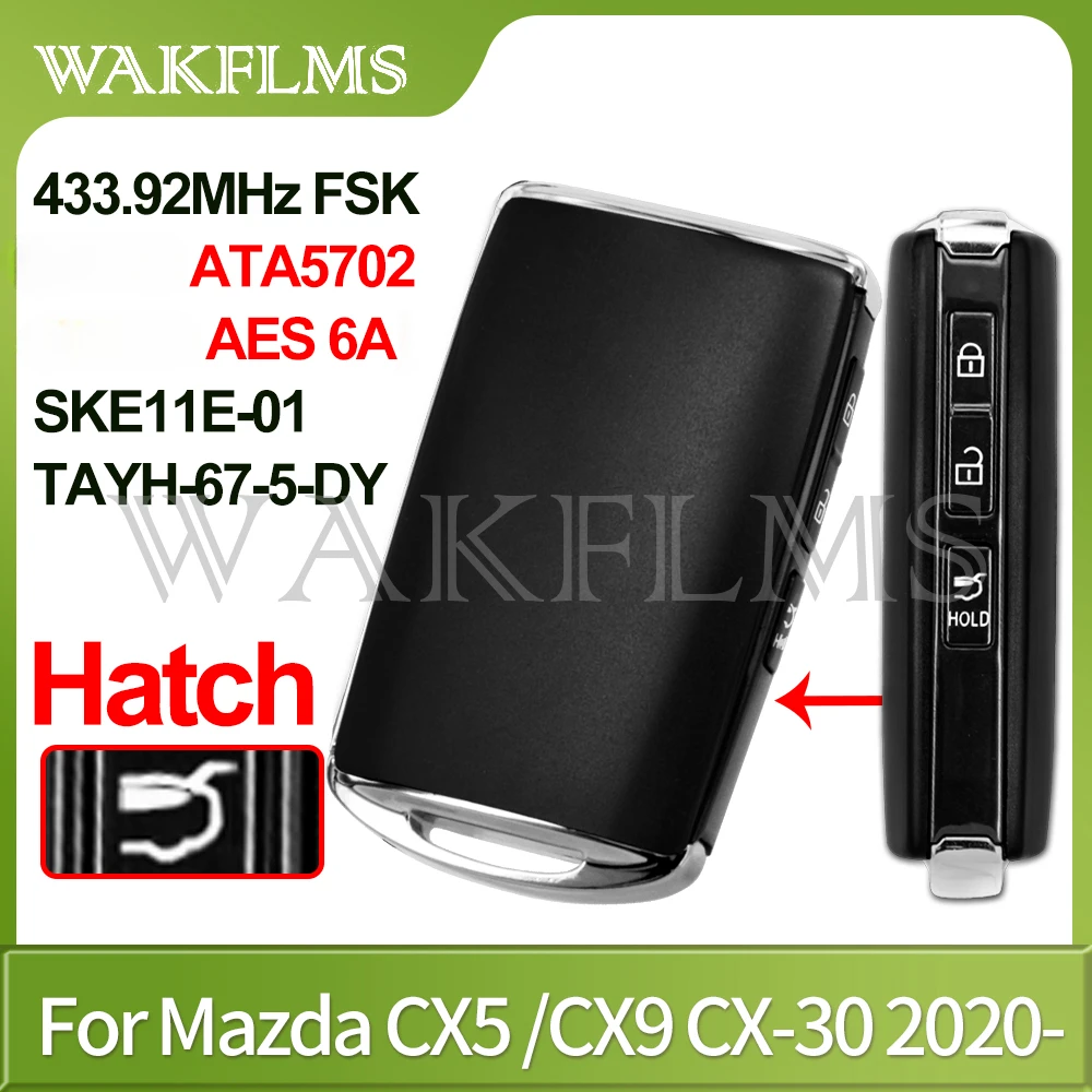 SKE11E-01-For-Mazda-CX-30-CX30-CX5-CX9-2020-2021-433MHz-ATA5702-6A-Chip ...