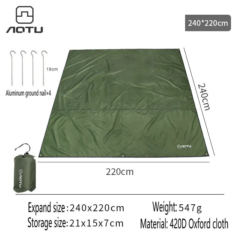 Waterproof Oxford Ground Sheet Floor Cloth Camping Mat Picnic Mat ...