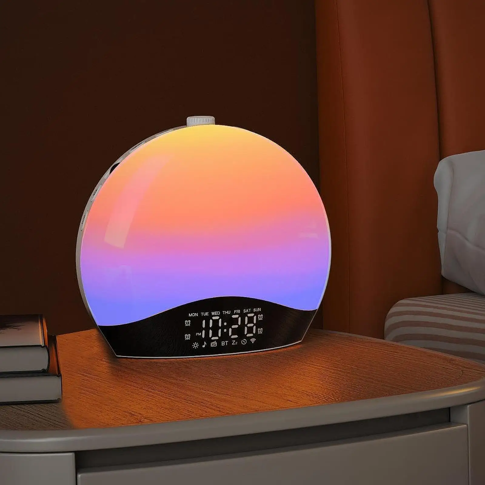 Sunlight-Alarm-Clock-with-Sunrise-Simulation-with-Sounds-Timer-Wake-up ...
