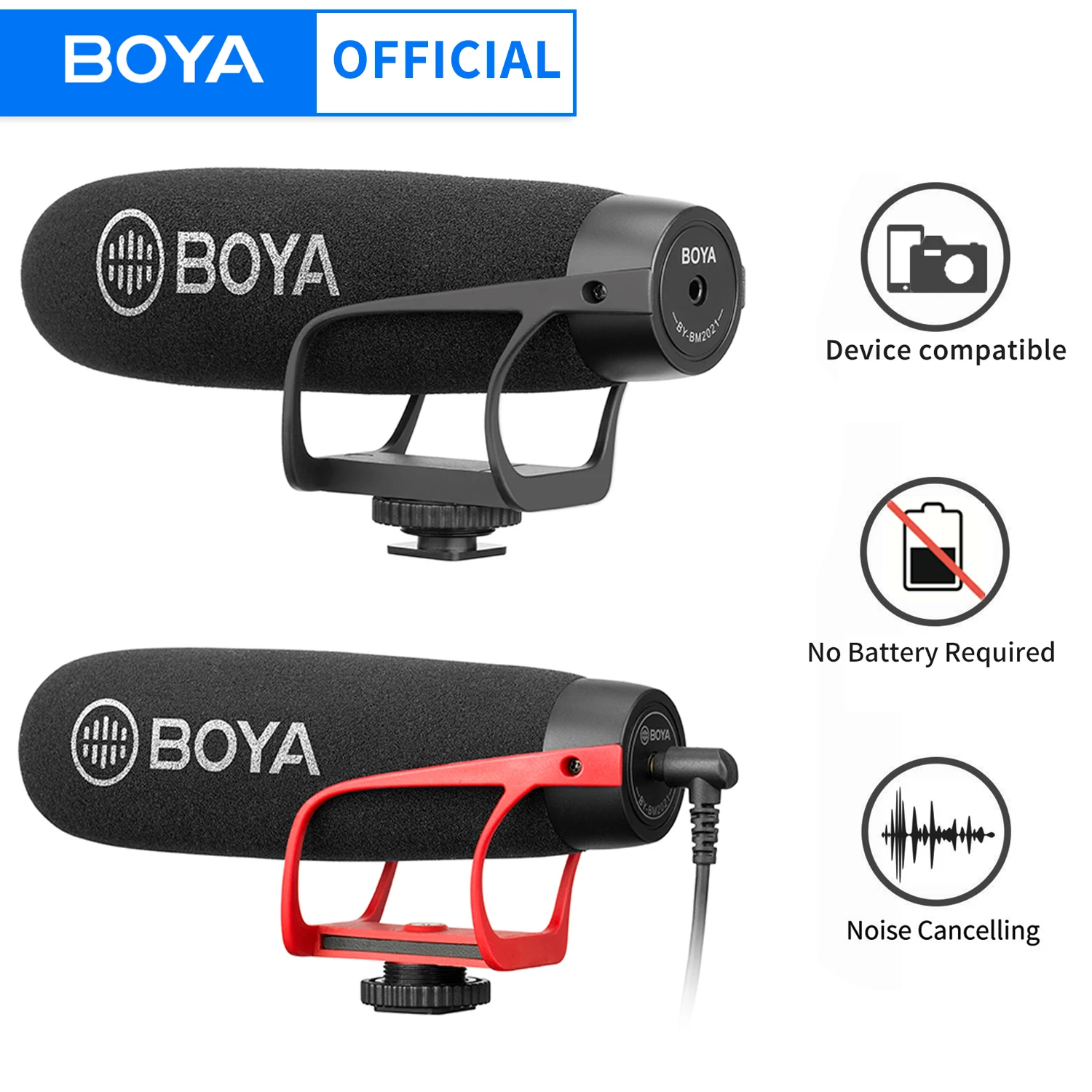 BOYA-BY-BM2021-Shotgun-Mic-Video-Microphone-Condenser-On-Camera-Mic-for ...
