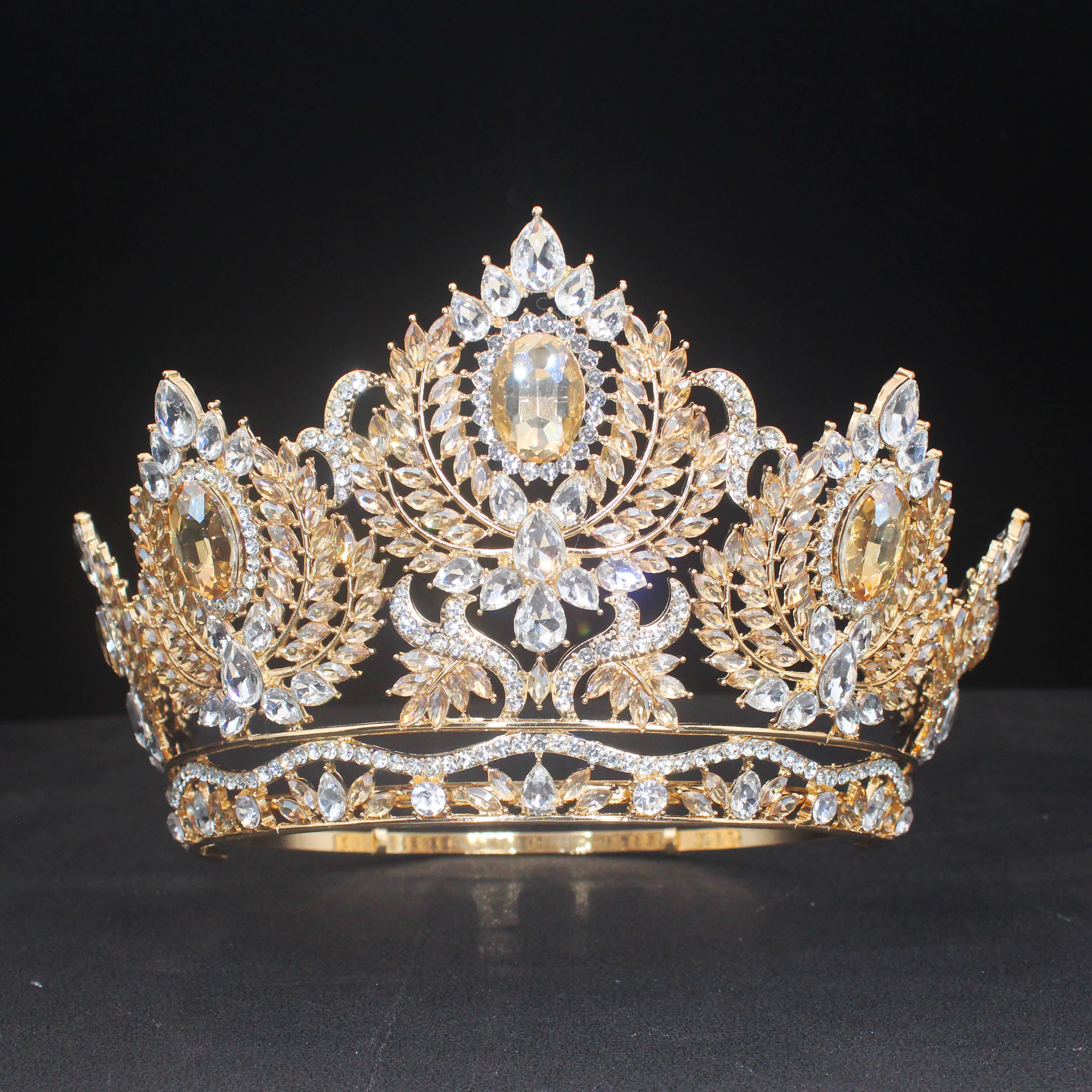 Tiaras-y-coronas-de-reina-de-cristal-ajustables-para-mujer-diadema-de ...