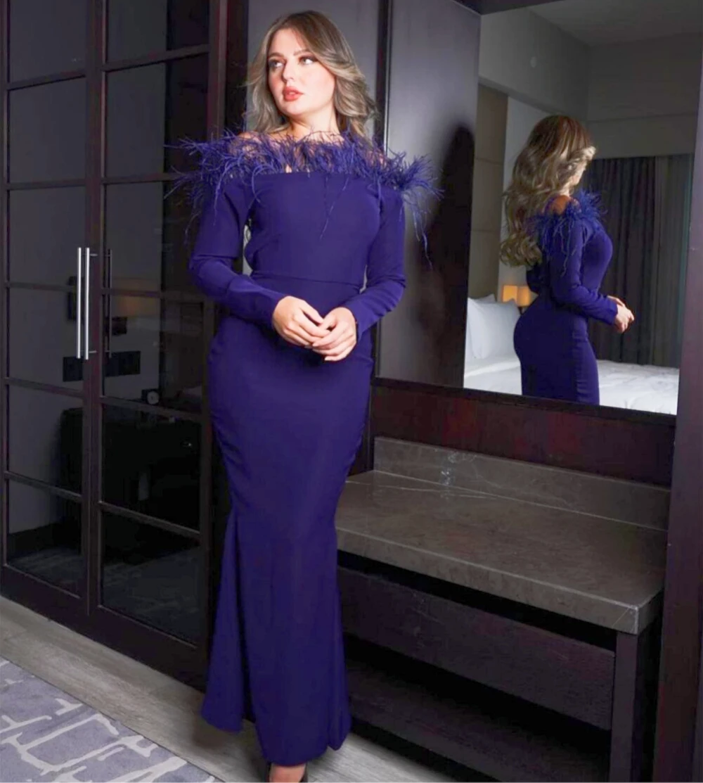 Robe-de-Soir-e-de-Forme-Sir-ne-Manches-sulfavec-Fermeture-clair-au-Dos ...