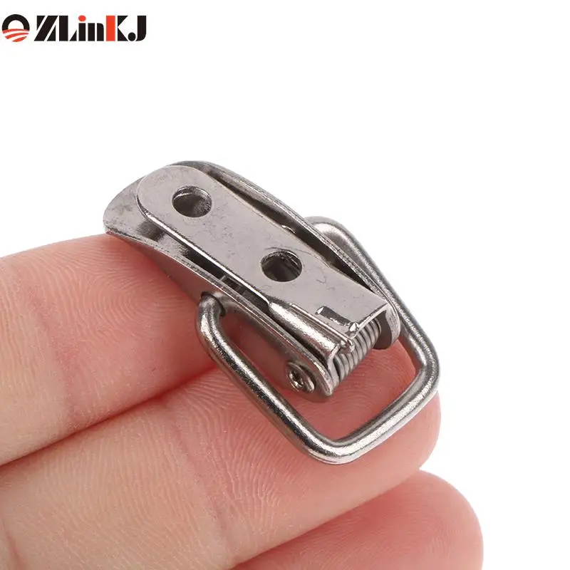 4pcs/lot Stainless Steel Cabinet Boxes Spring Loaded Latch Catch Toggle ...