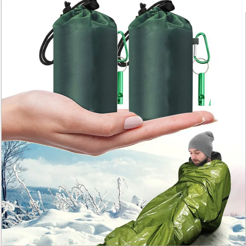 Portable-Waterproof-Emergency-Survival-Sleeping-Bag-Hiking-Camping-Gear ...
