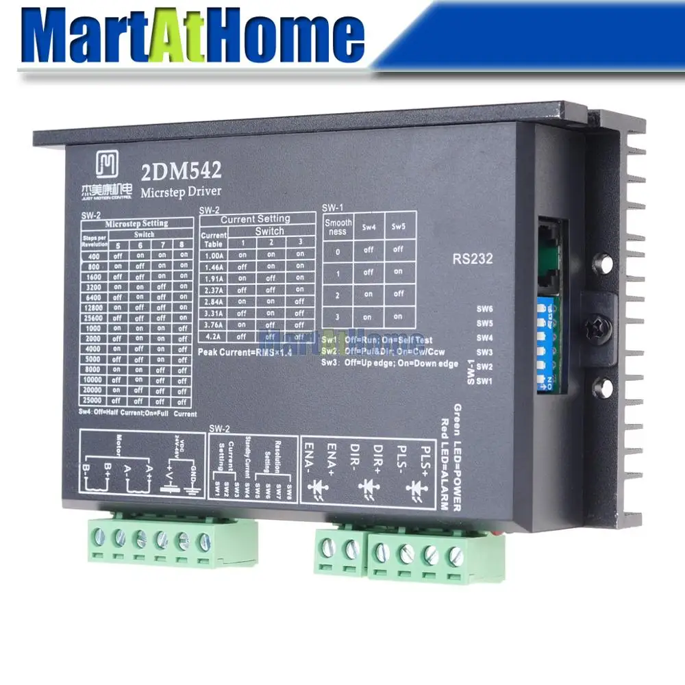Pilote Pas À Pas Numérique Hybride 2 Phases 2dm542-c 2dm542-n Dc 24v ...
