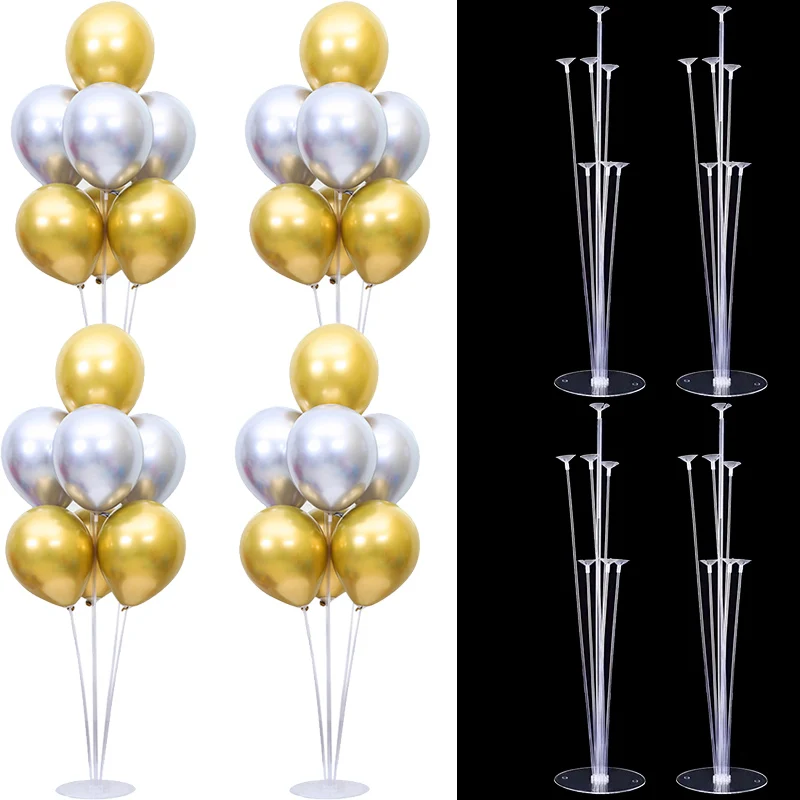 2-4-sets-Holiday-Event-Party-Table-Balloon-Stands-Clear-Plastic-Balloon ...