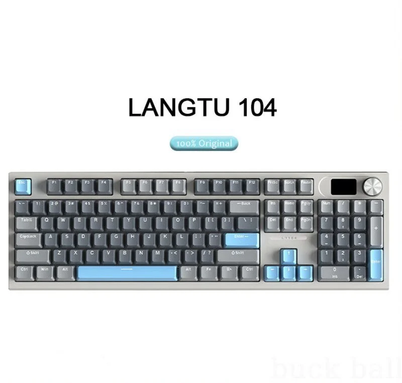 Langtu-LT104-Wireless-Mechanical-Keyboard-Screen-Bluetooth-Wired-3-Mode ...
