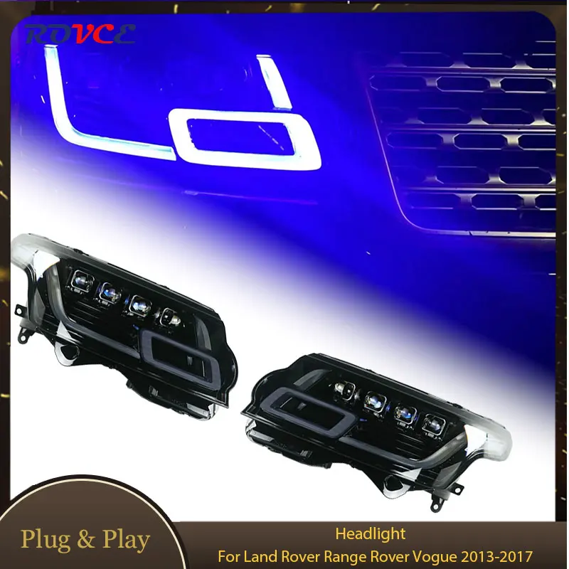Car-LED-Headlights-for-Land-Rover-Range-Rover-Vogue-L405-2013-2017-Plug ...