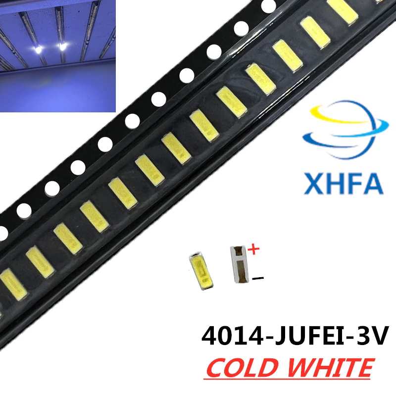 JUFEI-4014-LED-100-pcs-Backlight-Middle-Power-LED-0-5W-3V-4014-Cool ...