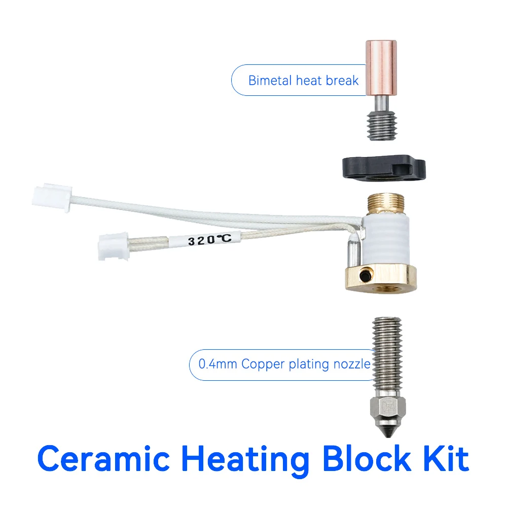 3d printer K1 /K1Max Heat Block Kit 300° Thermistor Cartridge Heater ...