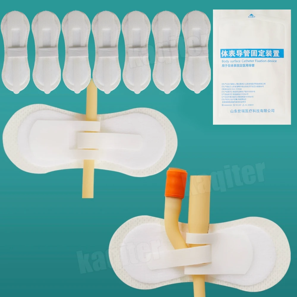 10x Catheter Holder Tube Leg Sticker Tape Fixed Urinary Clip Securement ...