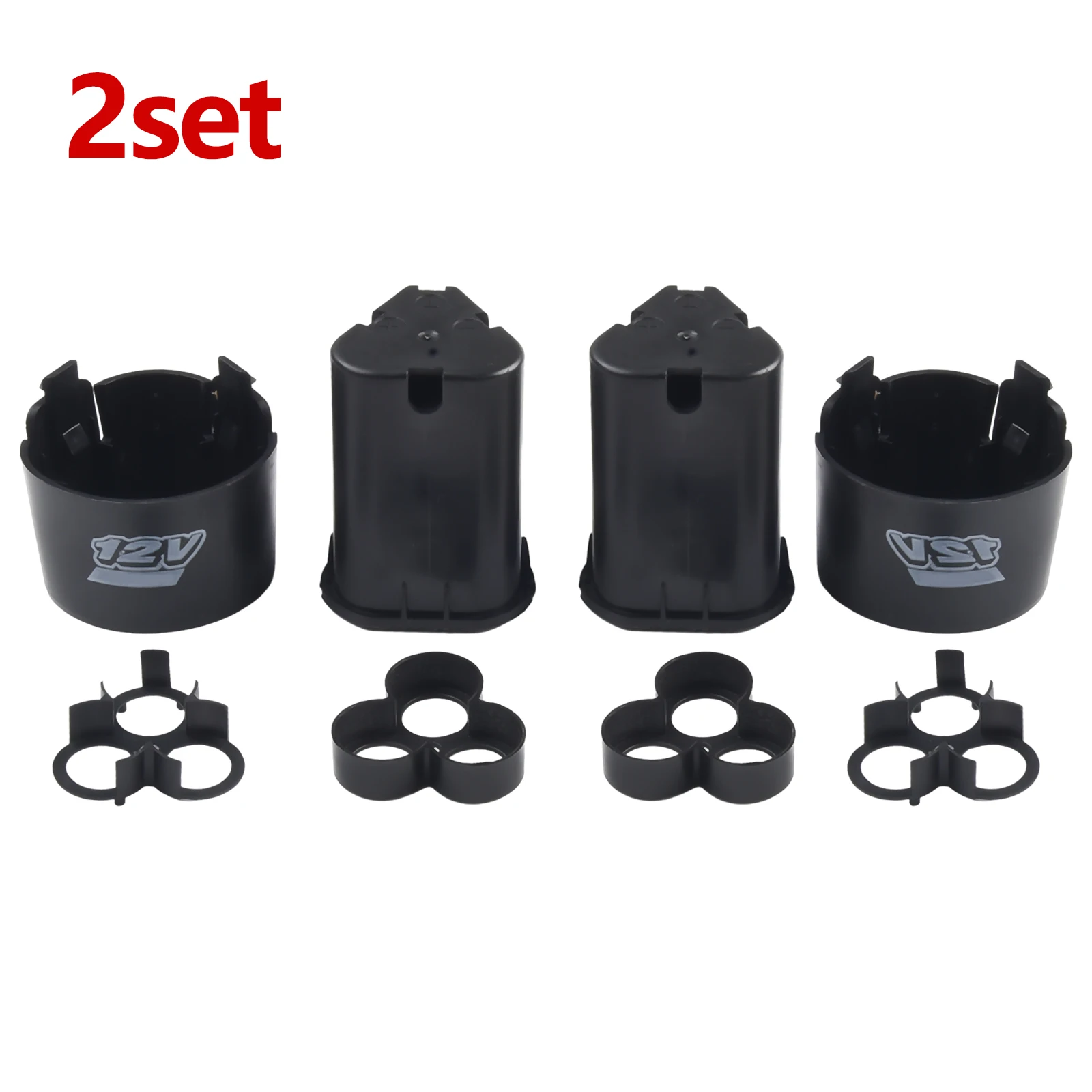 2set 12V Battery Shell Electrical Tools 3S Li-ion Battery Case 3 Cell ...