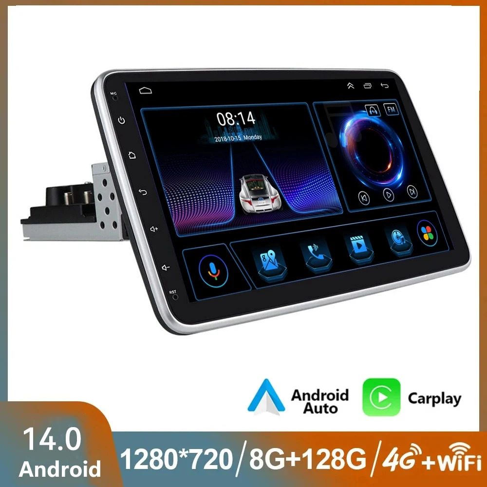 Universal-1-Din-Car-Stereo-Radio-10-Inch-Android-14-Multimedia-Player ...