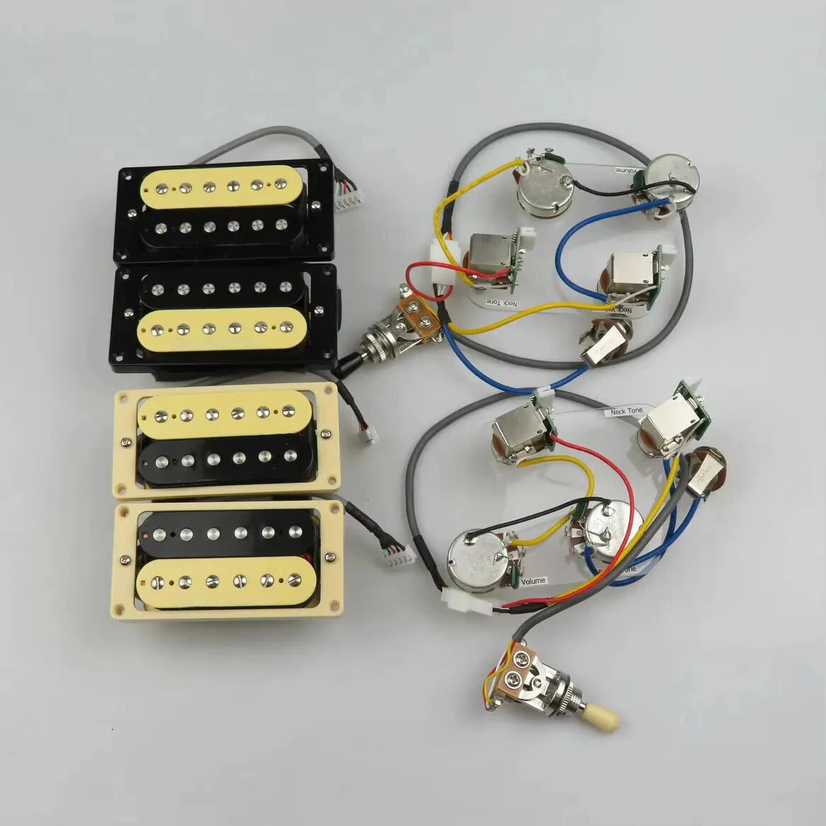 Electric-Guitar-Humbucker-Pickups-4C-2V-2T-5-Way-Push-Pull-Coil-Split ...
