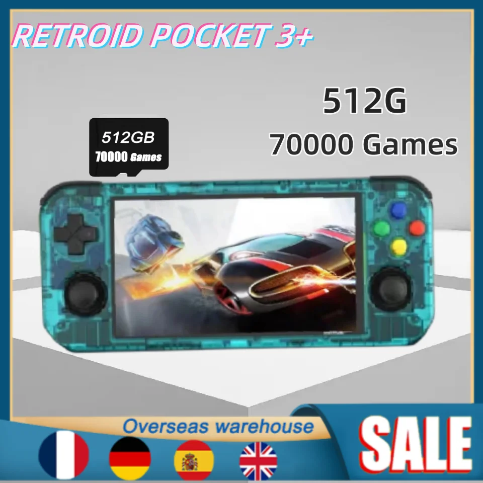 Consola de Jogos Retroid Retro, Android 11, 3 + Plus Rp3 +, 4.7 "Screen ...