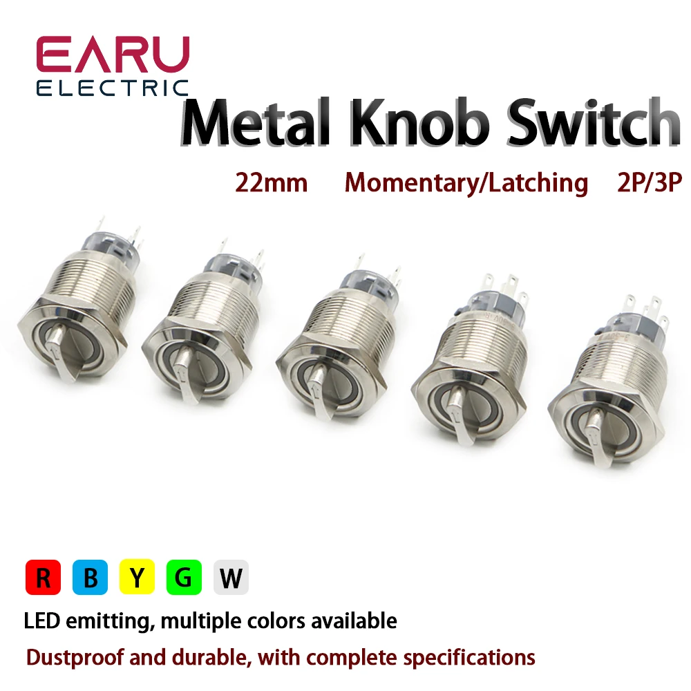 22MM-Self-return-Momentary-Self-locking-Fixation-Waterproof-DPDT-Metal ...