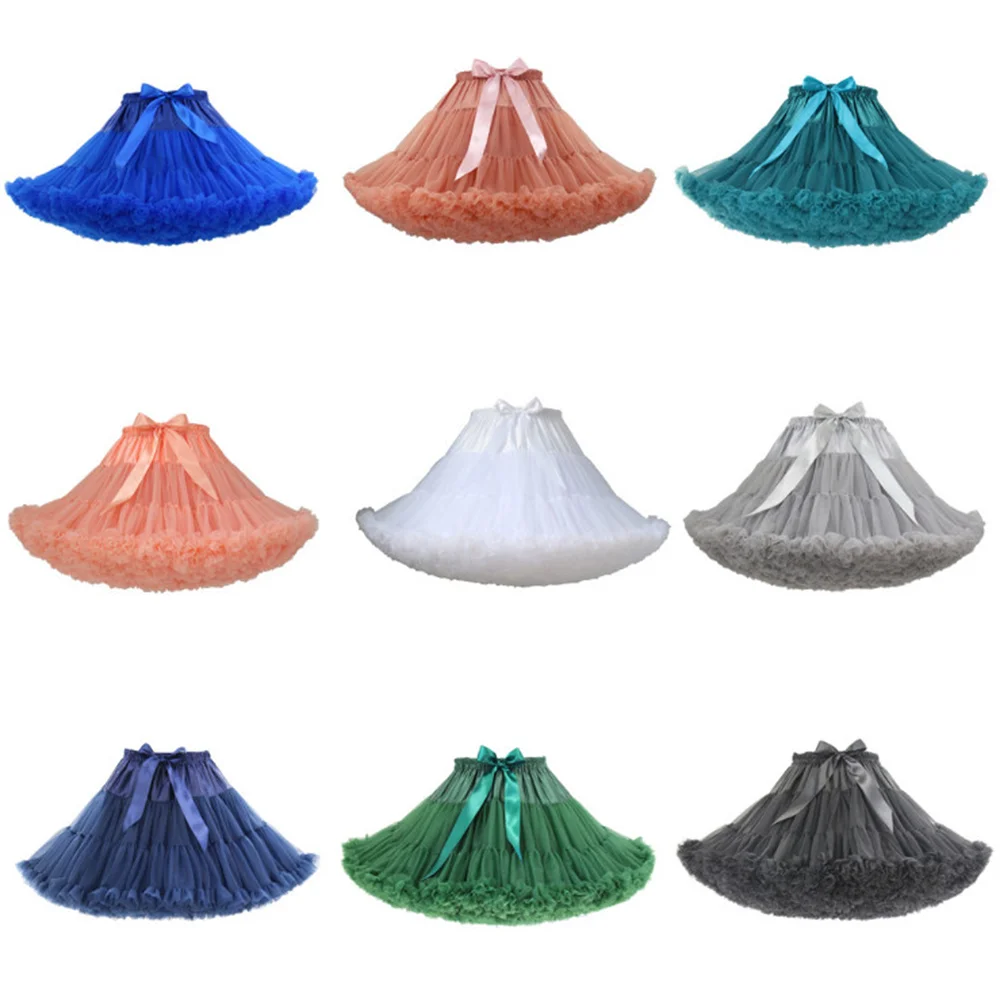 Mini enagua de tul hinchada para mujer, enagua corta Vintage, enagua ...