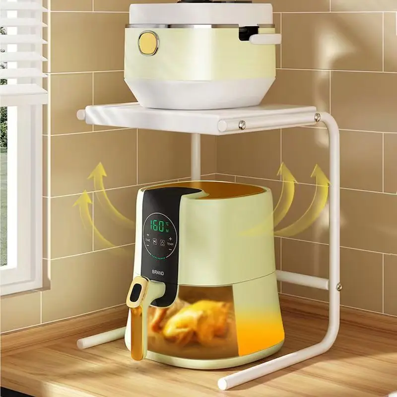 Kitchen-Microwave-Oven-Shelving-Counter-Top-Layering-Double-Layer ...