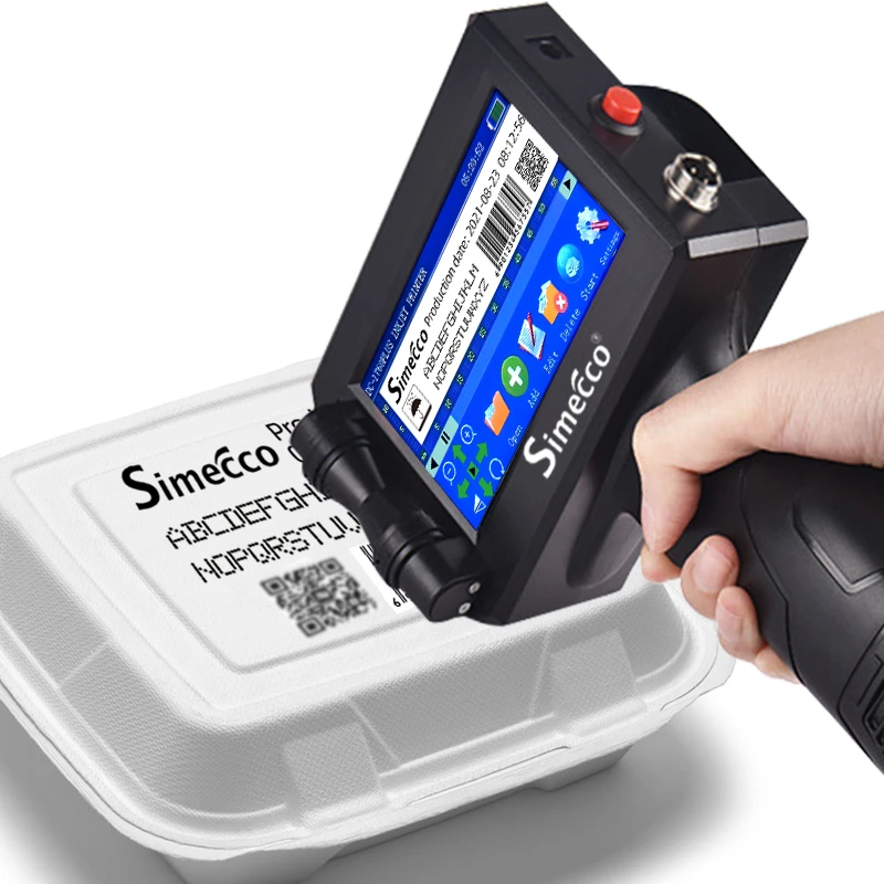 한국 언어 시스템 휴대용 핸드 헬드 잉크젯 프린터 생산 날짜 Qr 코딩 기계 플라스틱 금속 상자 인쇄는 퇴색하지 않고 빠른 건조 254