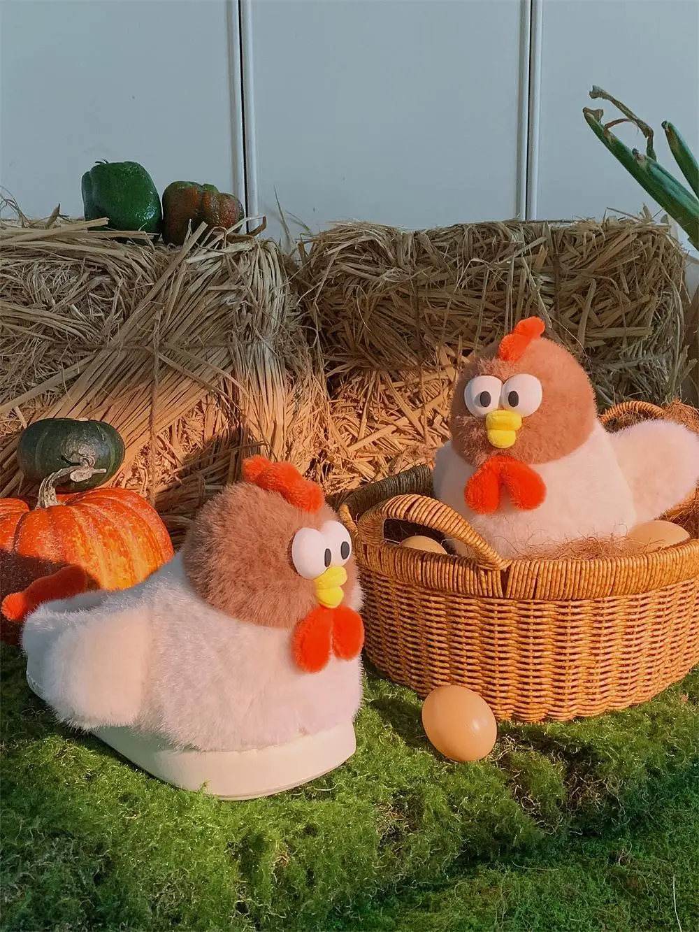 Divertidas-Zapatillas-de-casa-de-algod-n-con-pollo-en-3D-para-mujer ...