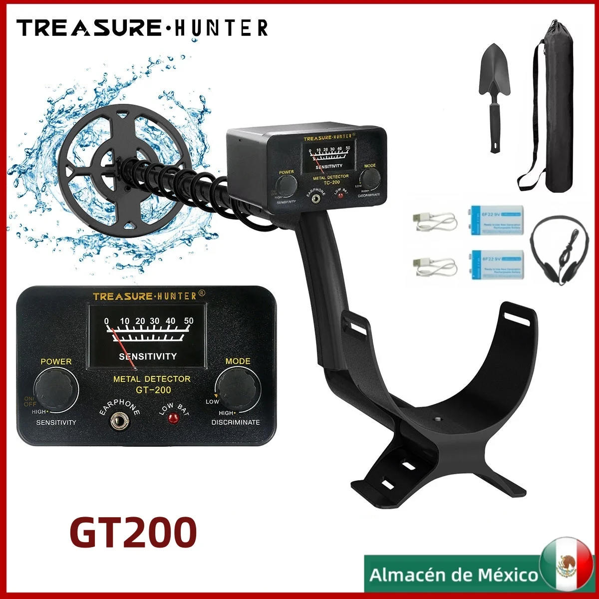 Waterproof-Metal-Detector-GT200-Pinpointer-Gold-Finder-Machine-Portable ...