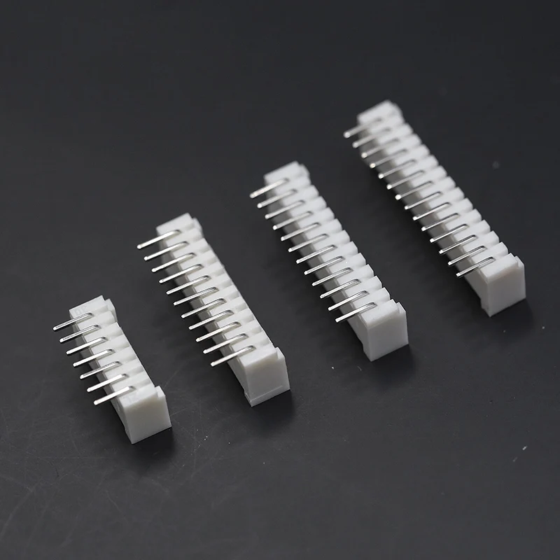 Conector HY2.0 de aguja curvada para placa PCB, 10 piezas HY, 2,0mm, 2P, 3P, 4P, 5P, 6P, 7P, 8 ...