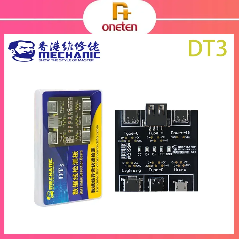 MECHANIC-DT3-USB-Cable-Tester-Data-Cable-Test-PCB-Board-for-IPhone ...