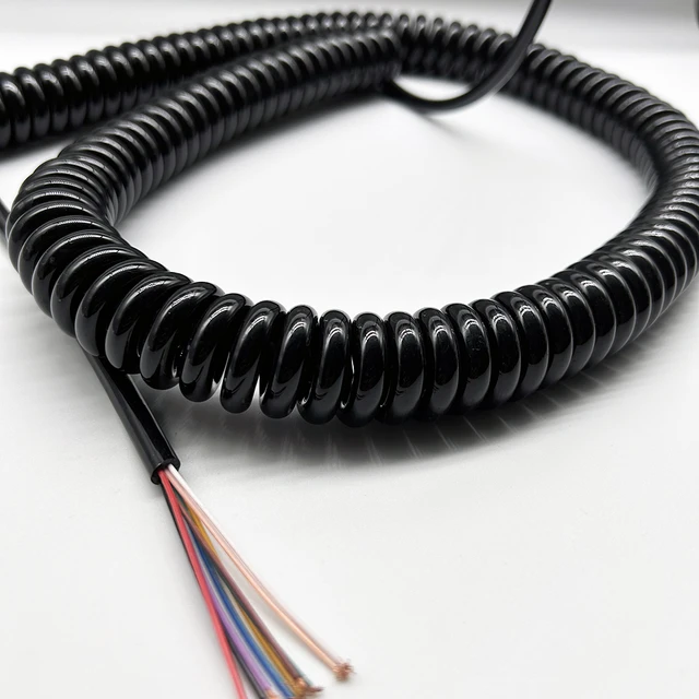 Spiral Cable Copper Core National Standard Wire 5core Core, 57% OFF