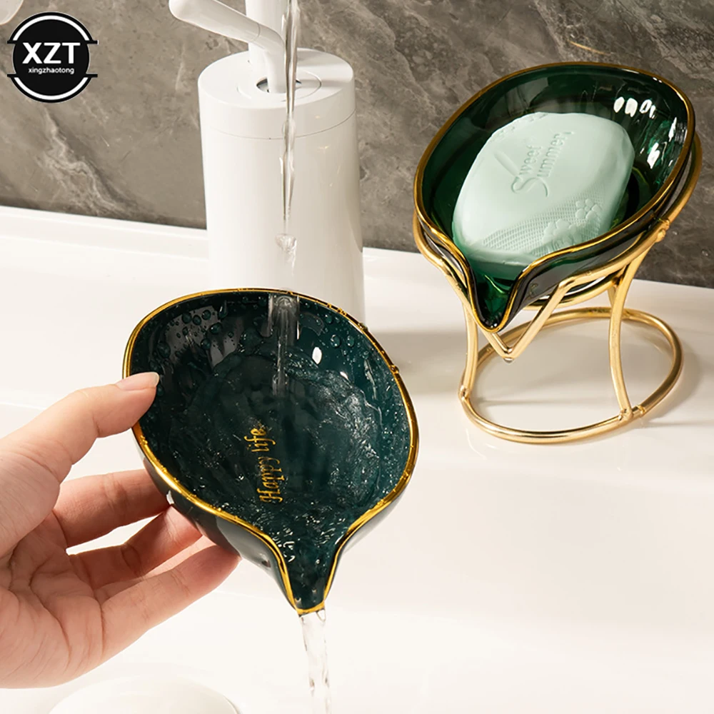 1PC Light Luxury Style Creative Soap Box Bathroom Toilet Household ...
