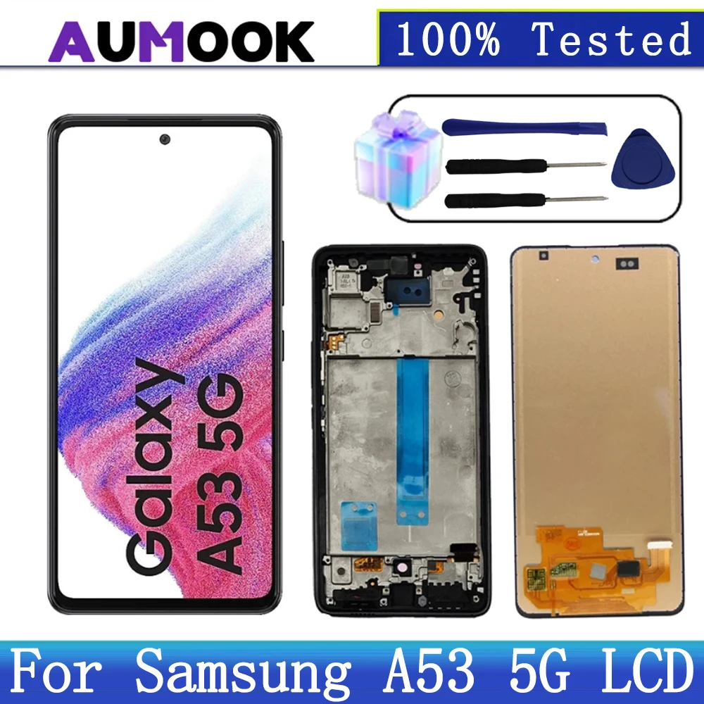 AMOLED-Pantalla-For-Samsung-Galaxy-A53-5G-LCD-Display-Touch-Screen ...