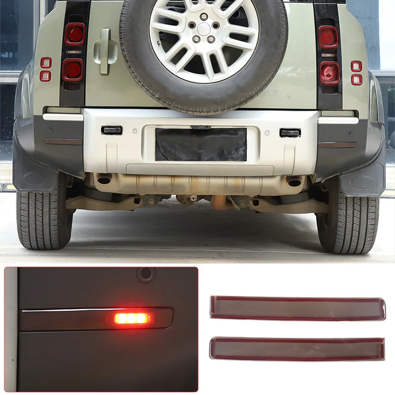For-2020-2023-Land-Rover-Defender-90-110-130-ABS-Black-Car-Rear-Fog ...