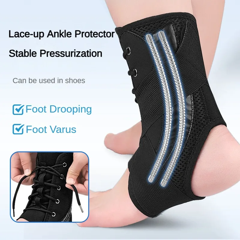 1-PCS-Sport-Ankle-Support-Sprain-Ankle-Braces-Drop-Foot-Brace-Lace-Up ...