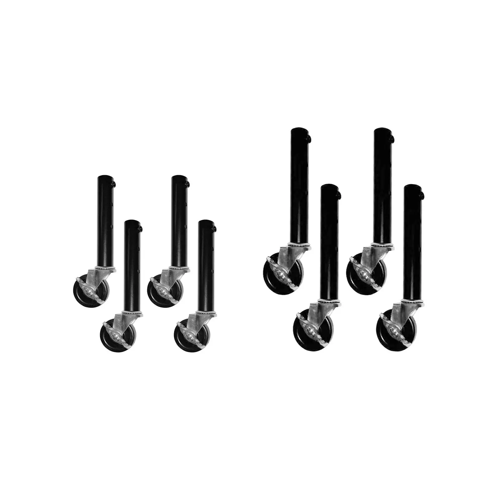 4-Pieces-Table-Leg-Extenders-Mobile-Table-Risers-with-Casters-Metal ...