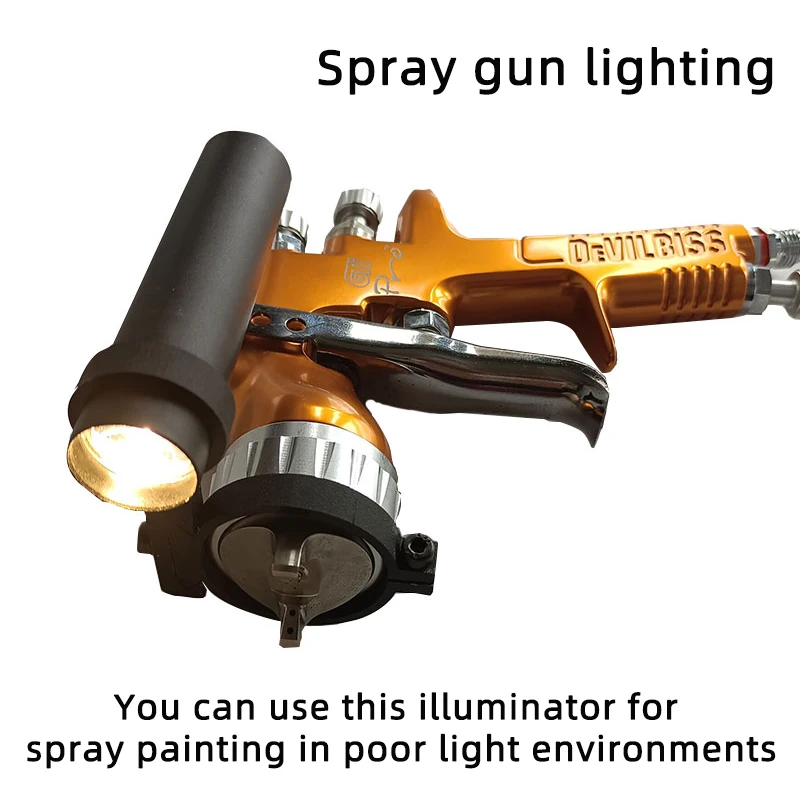 Car Spray Gun Lighting, Spray Gun Searchlight, Working Lighting In Dark ...
