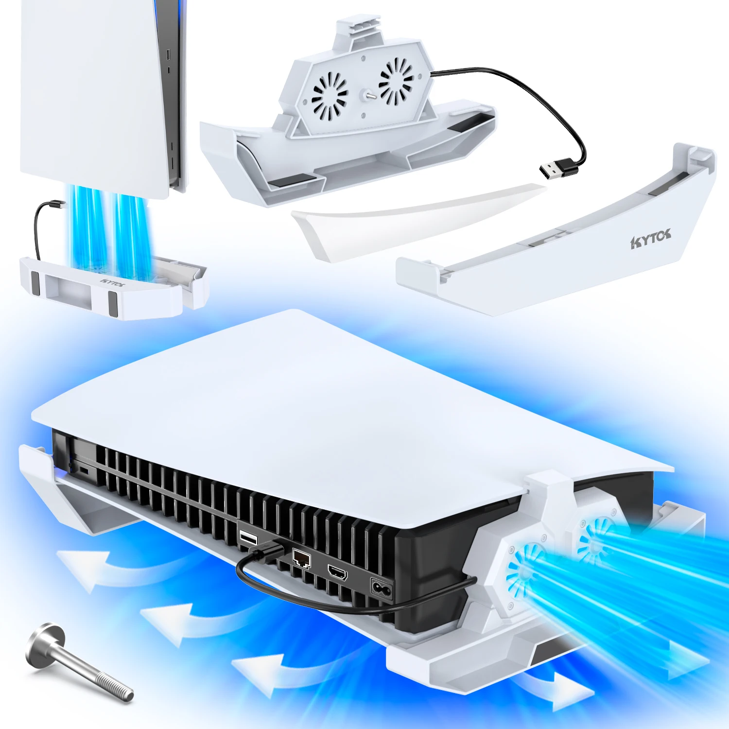 OIVO PS5 Console Horizontal e Vertical Cooling Stand PS5 Dual OIVO PS5 Console Horizontal e Vertical Cooling Stand PS5 Dual