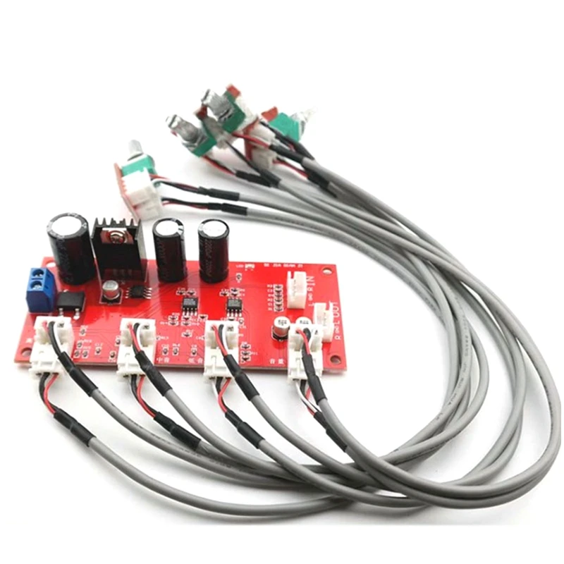 AD828-Stereo-Preamp-Amplifier-Board-Treble-Middle-Bass-Volume-Tone ...
