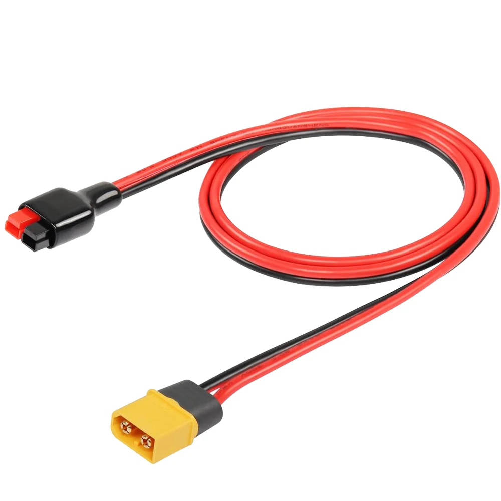 XT60-Male-to-Solar-Panel-Connector-30A-Power-Pole-Port-Extension-Cable ...